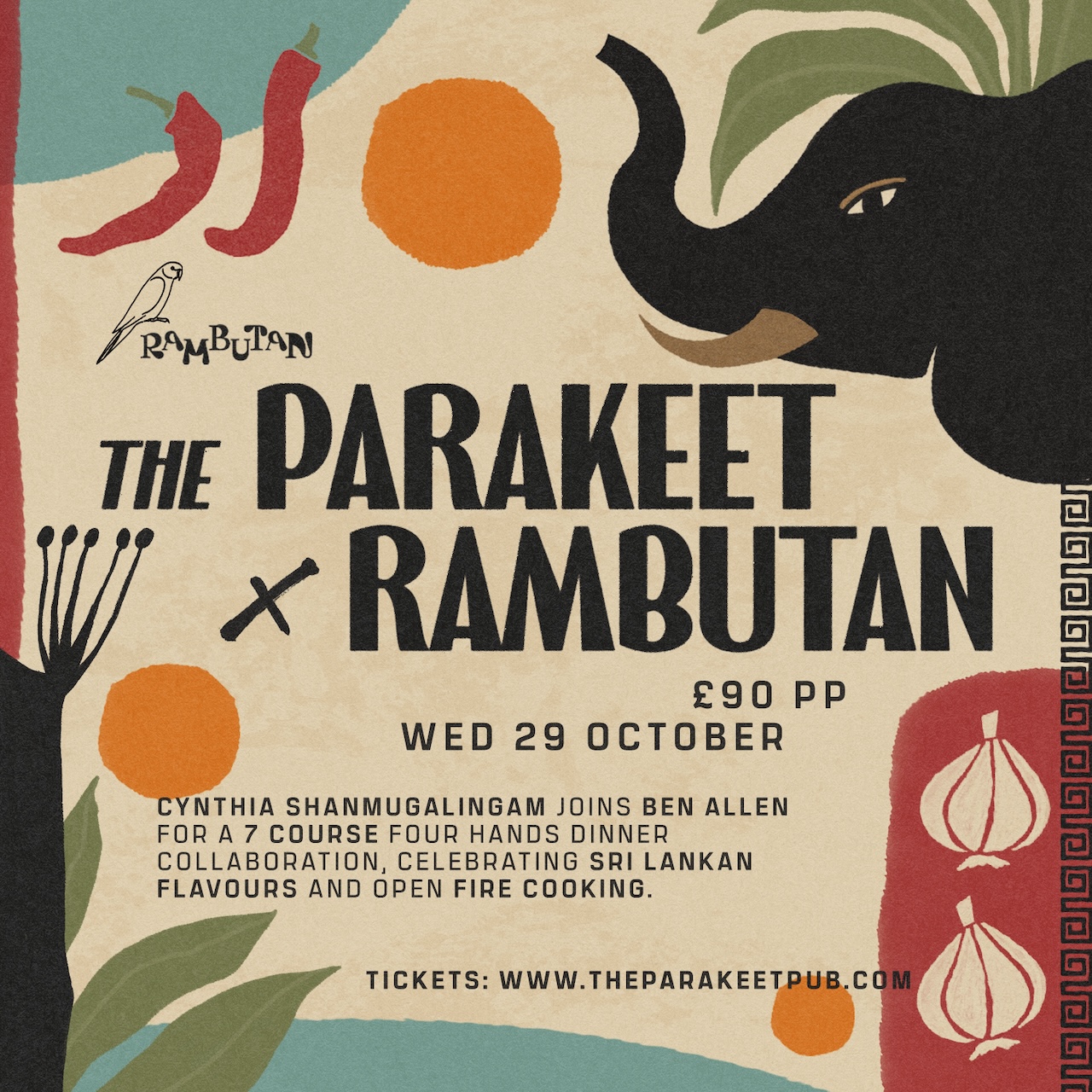 Rambutan x The Parakeet - The Parakeet pub, the best restaurant ...
